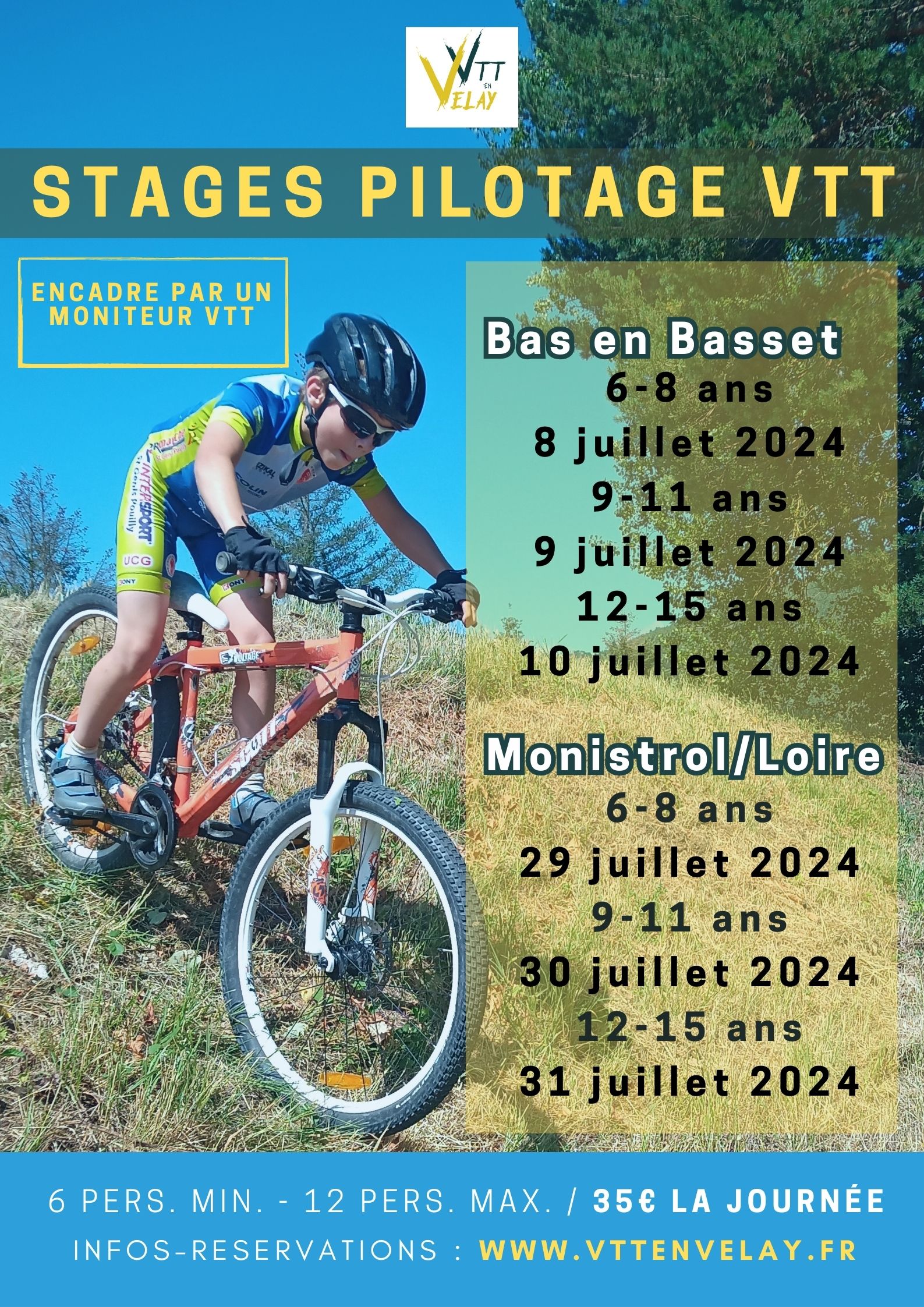 Cours & Stages Enfant de VTT - VTT EN VELAY